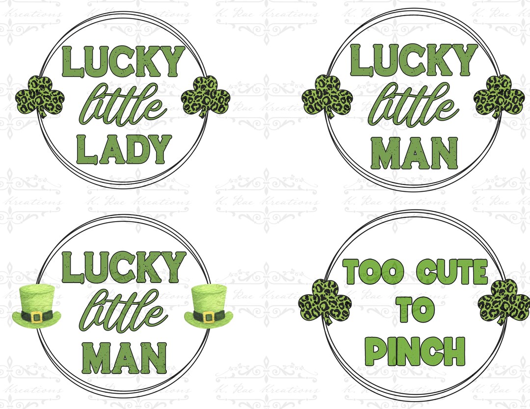 St. Patrick's Day Digital Designs for Kids, Lucky Little Lady PNG ...