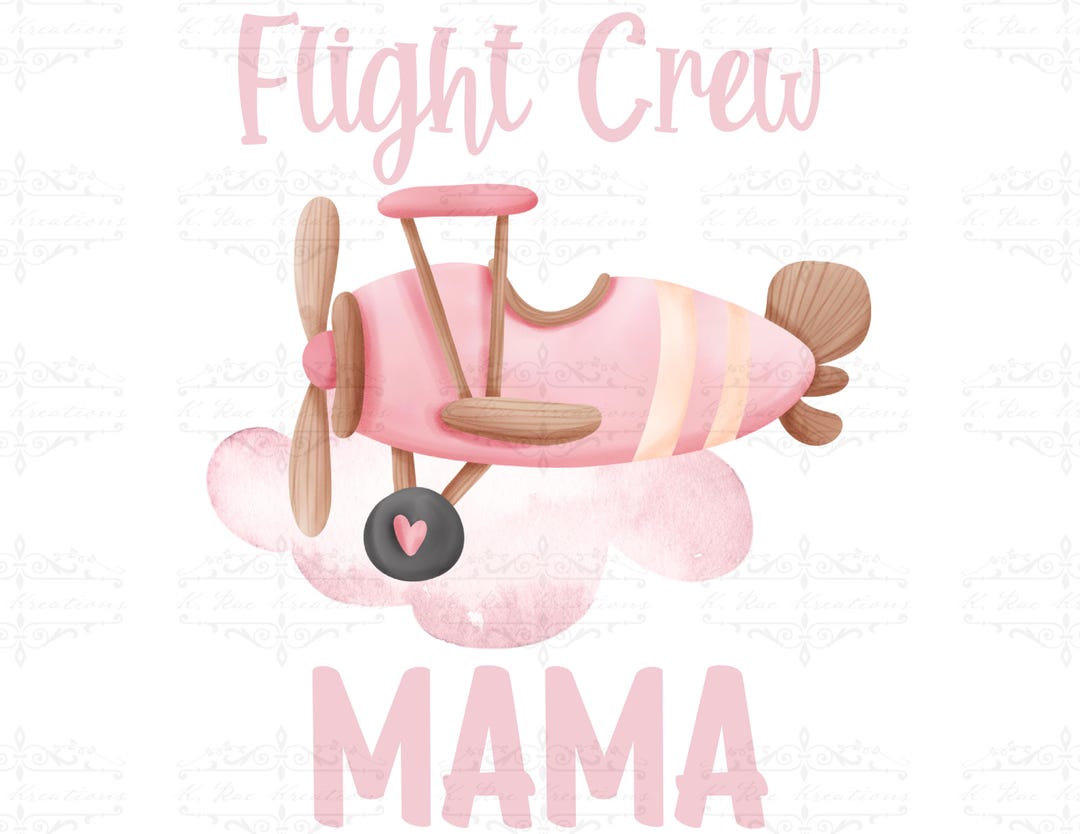 Flight Crew Mama PNG: Airplane 2nd Birthday Design (digital Download ...