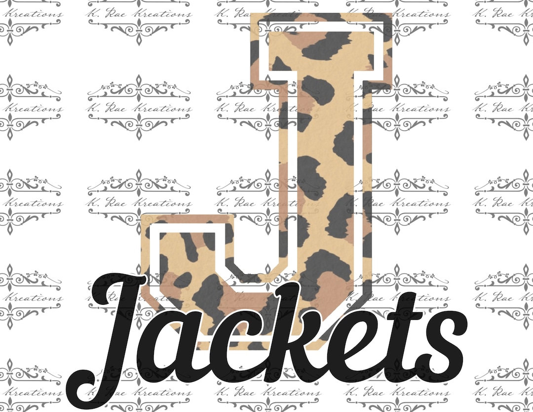 Jackets Leopard PNG for Sublimation, School Spirit Digital Design ...