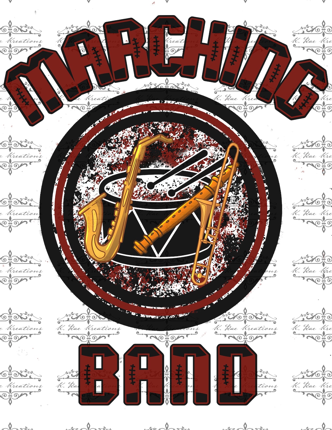 Marching Band PNG for Sublimation, Marching Band Digital Design, Band ...