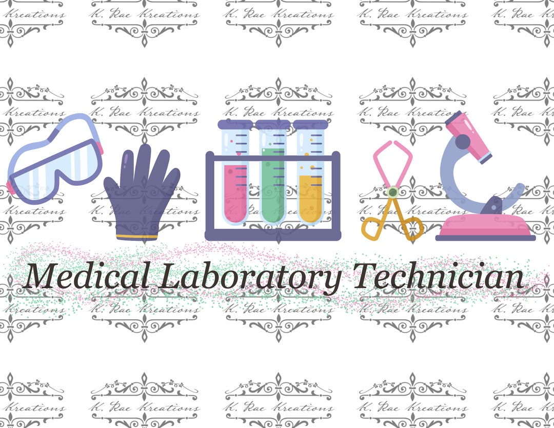 Medical Laboratory Technician PNG for Sublimation, Med Lab Tech Digital ...