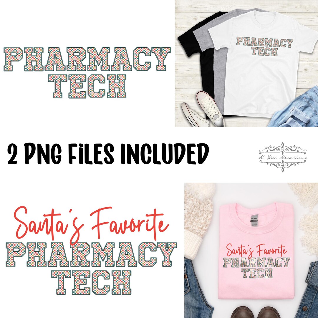 Pharmacy Tech PNG Designs: Santa's Favorite Pharmacist Gift (digital ...