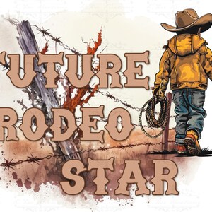 Future Rodeo Star PNG, Country Western Digital Design for Sublimation ...