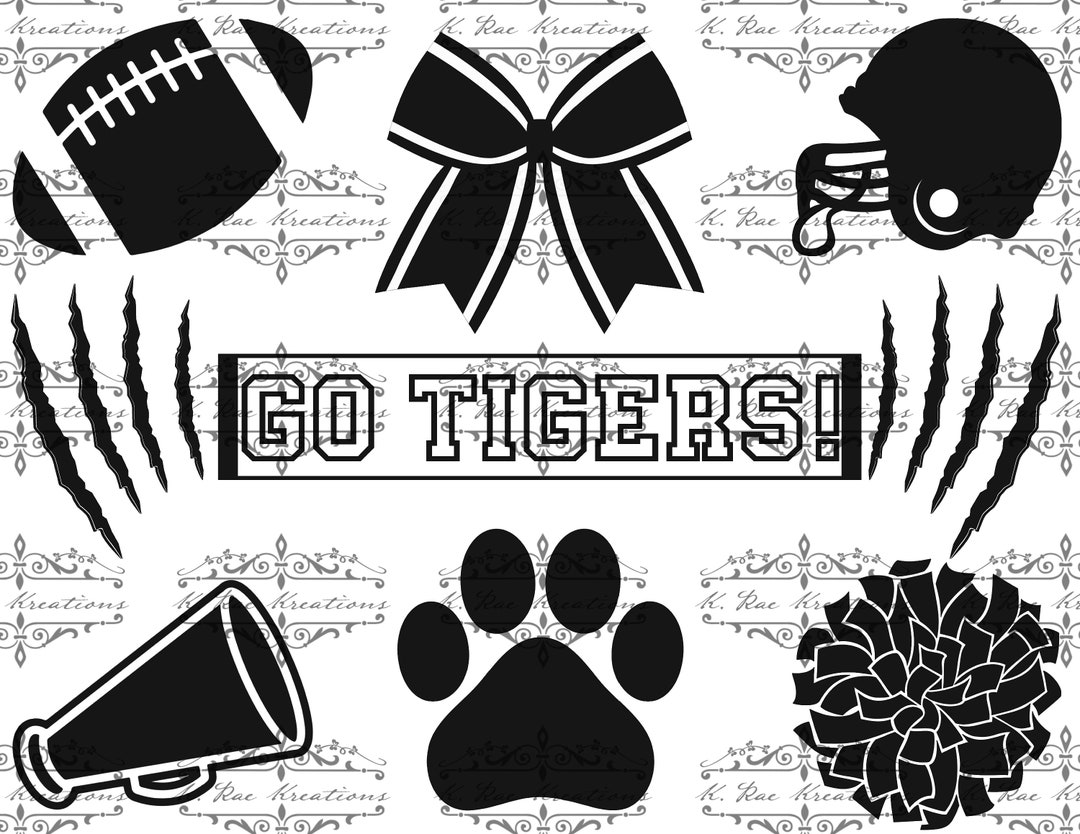 Go Tigers SVG PNG: Football Cheer Team Spirit (digital Download) - Etsy