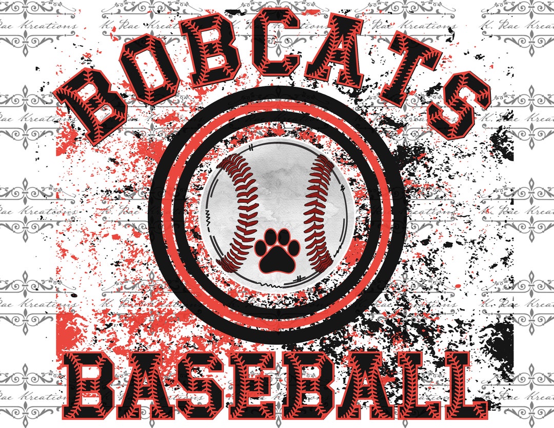 Bobcats Baseball PNG: School Mascot, Red & Black (digital Download) - Etsy