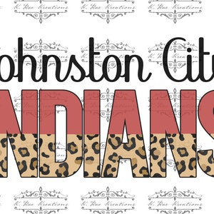 Johnston City Indians PNG for Sublimation, Indians Digital Download ...