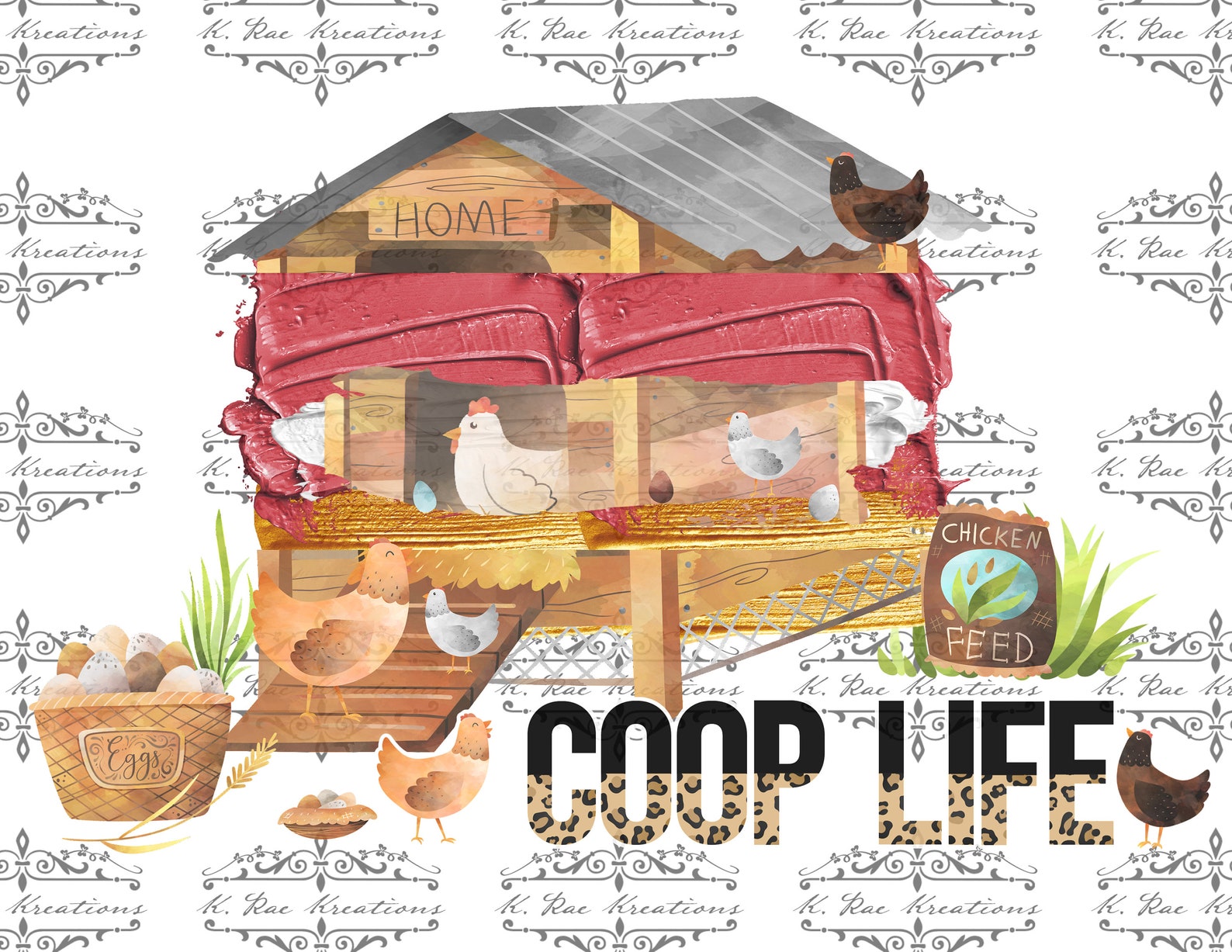 Chicken Coop PNG for Sublimation Coop Life Digital Download - Etsy