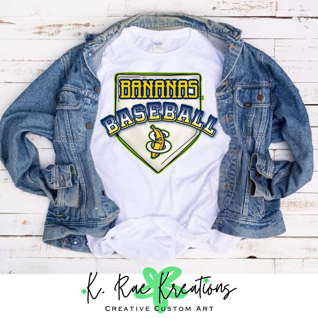 Bananas Baseball PNG: Digital Sublimation Design (digital Download) - Etsy
