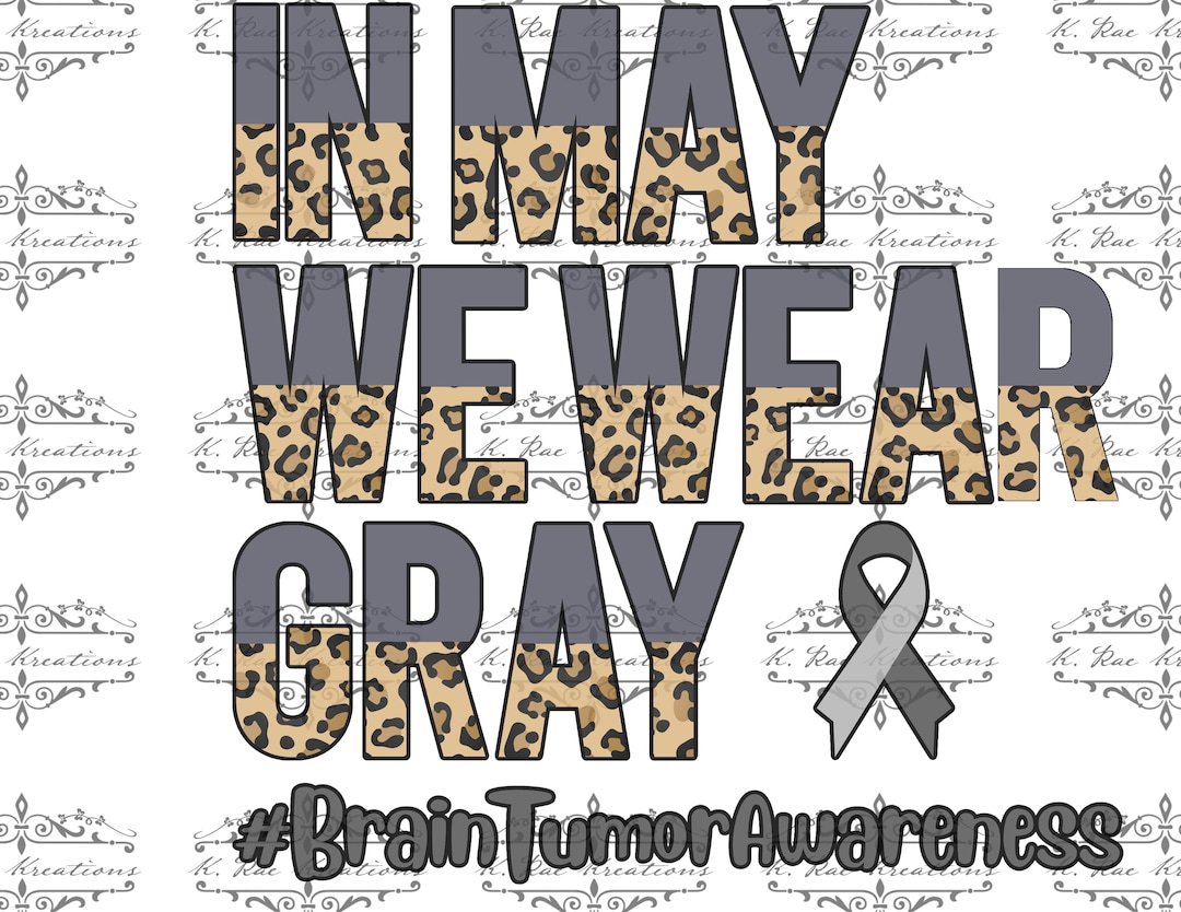 Brain Tumor Awareness PNG, Brain Cancer Digital Design for Sublimation ...