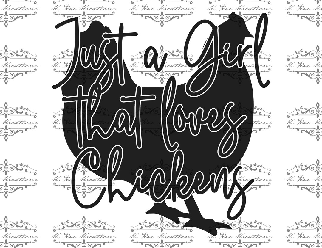 Chicken Lover PNG: Girl Loves Chickens Shirt Design (digital Download ...