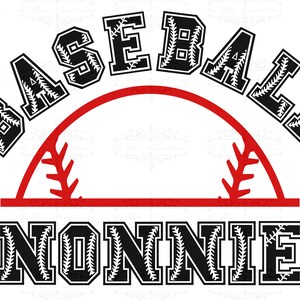 Baseball Nonnie PNG: Game Day Shirt Design (digital Download) - Etsy
