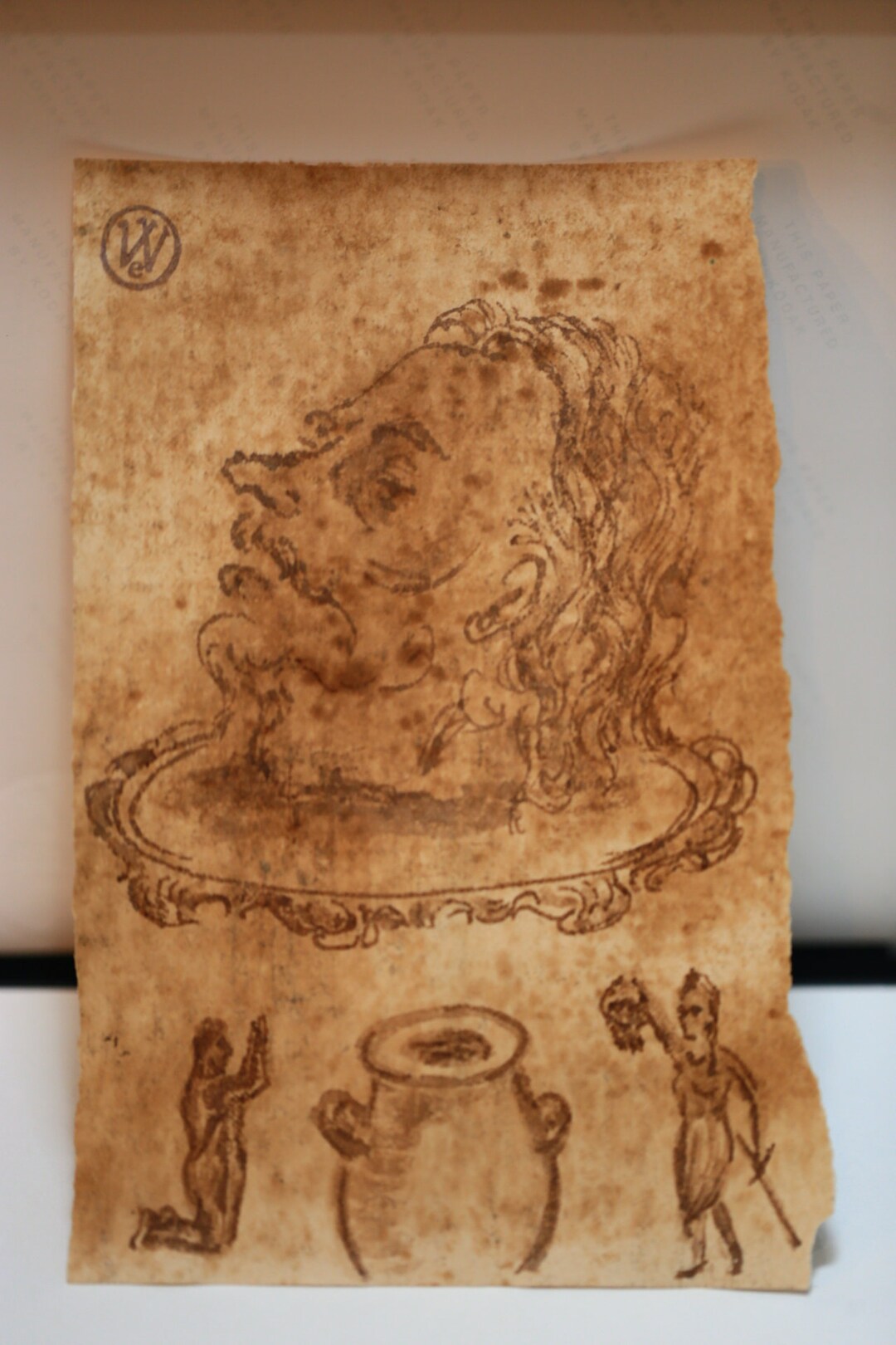 Original Old Master Drawing Antique Head of Holofernes and Judith Bible ...
