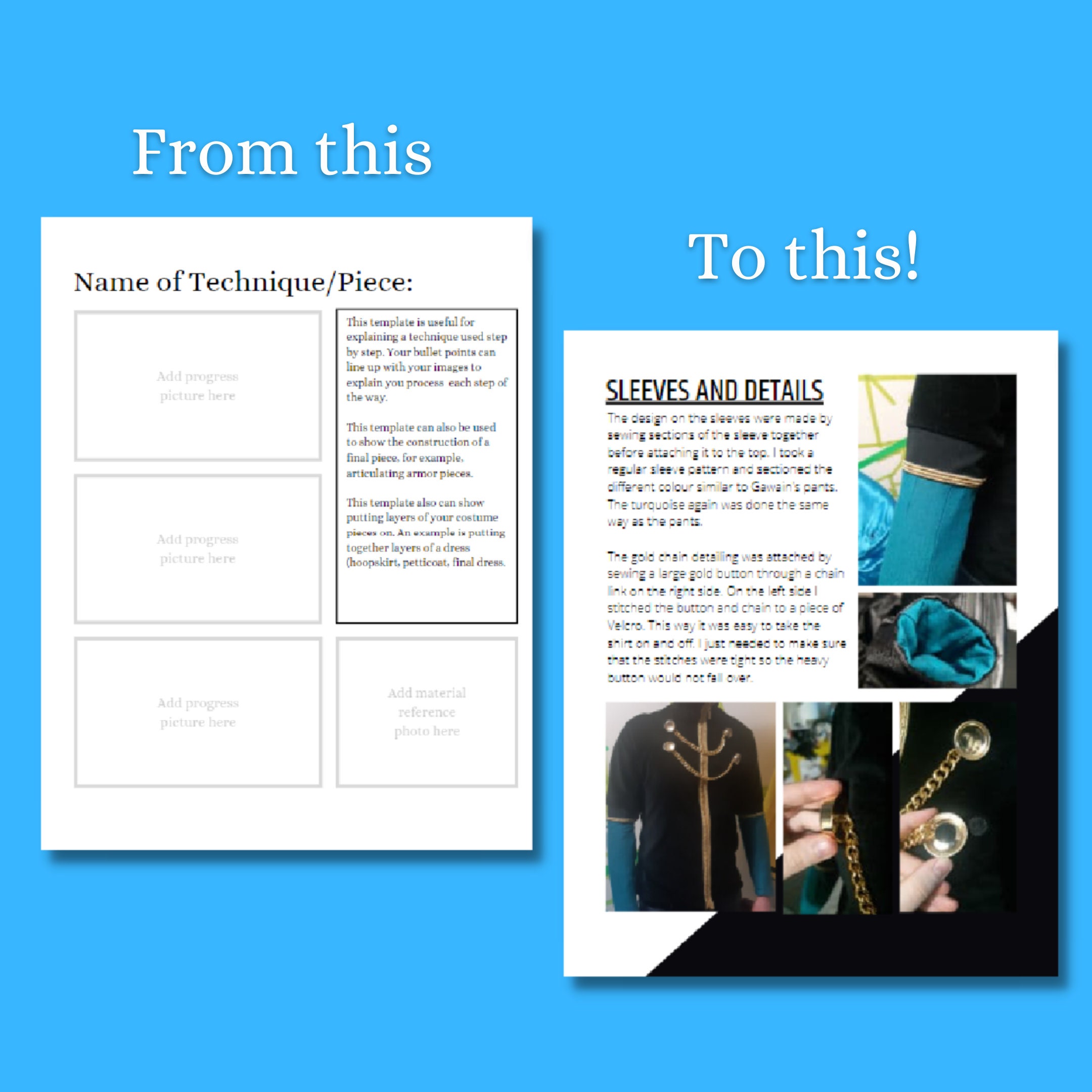 Cosplay Build Book Guide and Template - Cosplay Competition Guide for ...