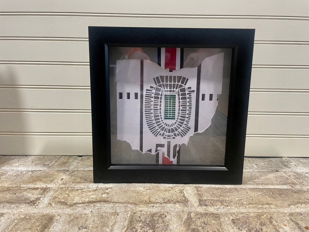 Football Stadium Replica Shadow Box, Sports Stadium in Columbus Ohio ...