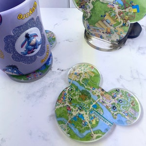 Resin Mickey Park Coasters Set of 4 - Etsy