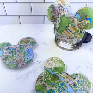 Resin Mickey Park Coasters Set of 4 - Etsy