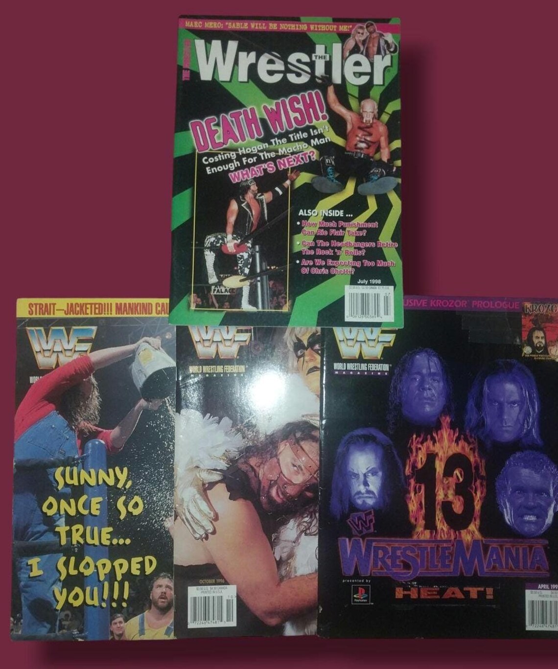 WWF MAGAZINES With Cards - Etsy