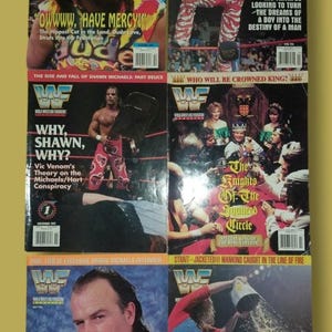 14 Vintage WWF Wrestling Magazines - Etsy