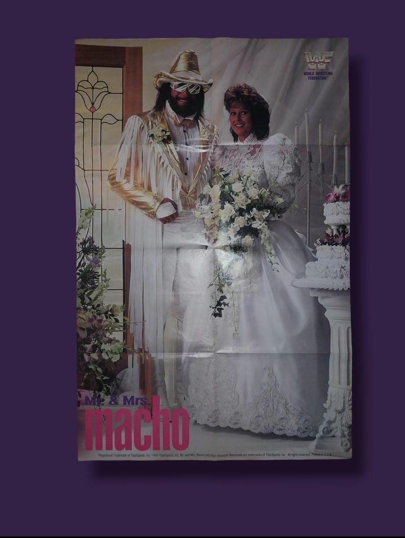 Official WWF Macho Man Poster - Etsy