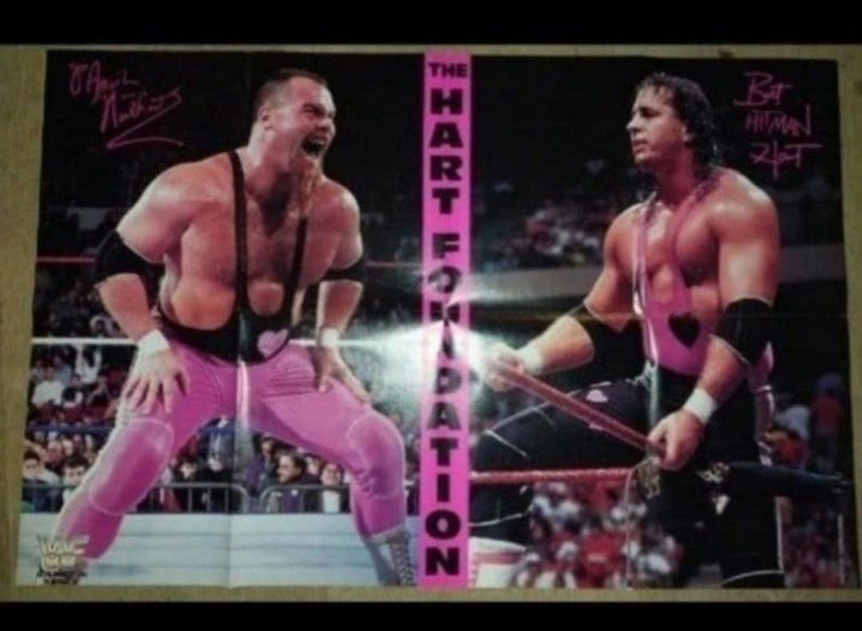 Official WWF Hart Foundation - Etsy