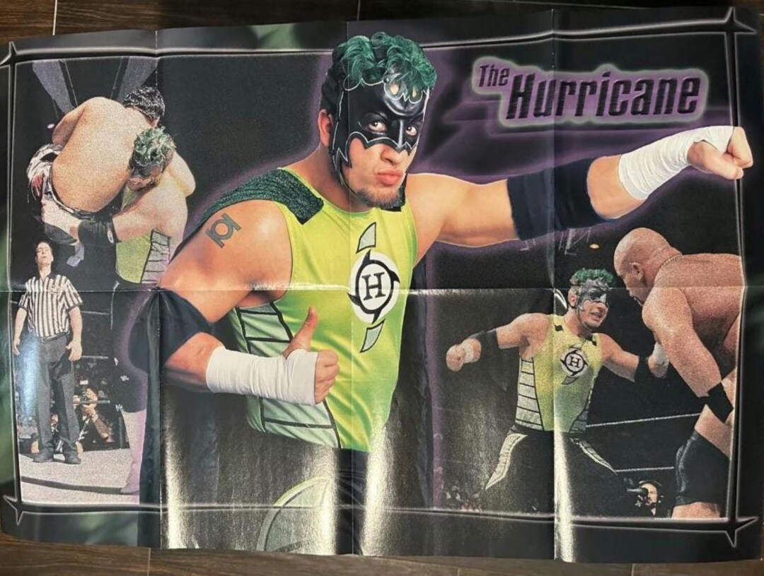 WWE WWF Triple H Hurricane Shane Helms Poster 32×22 OFFICIAL - Etsy