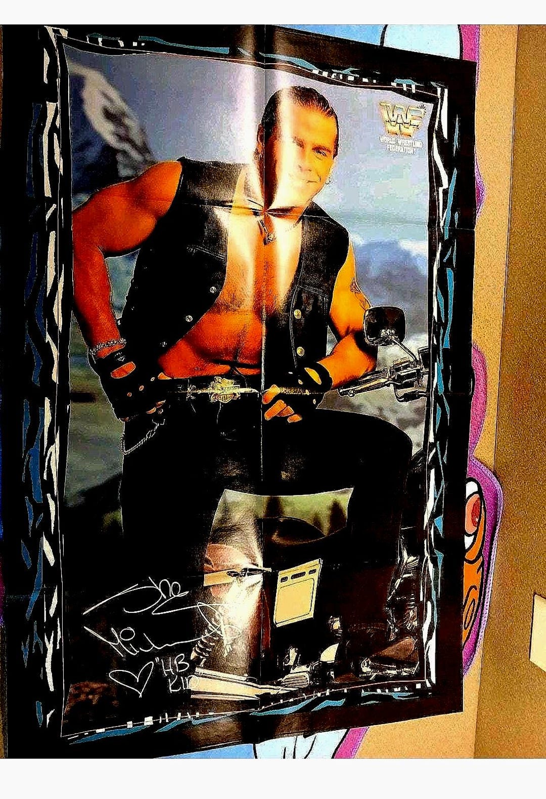 WWF WWE HBK Shawn Michaels Sunny Double Sided Poster - Etsy