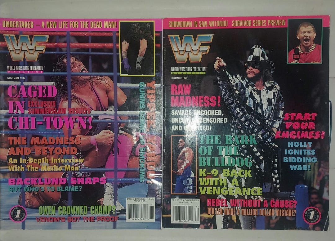 WWF Magazines 1994 - Etsy
