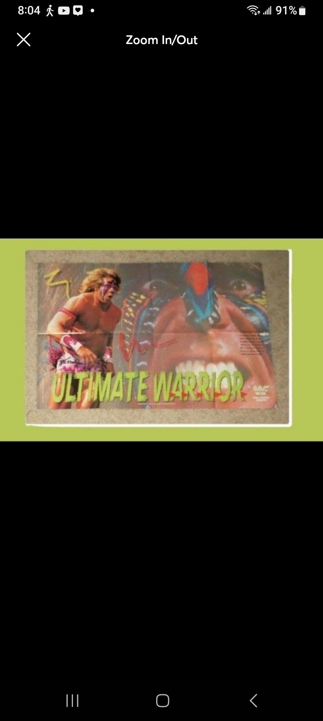 Ultimate Warrior Poster - Etsy