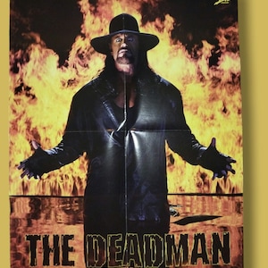 WWE Undertaker Poster WWF WCW - Etsy