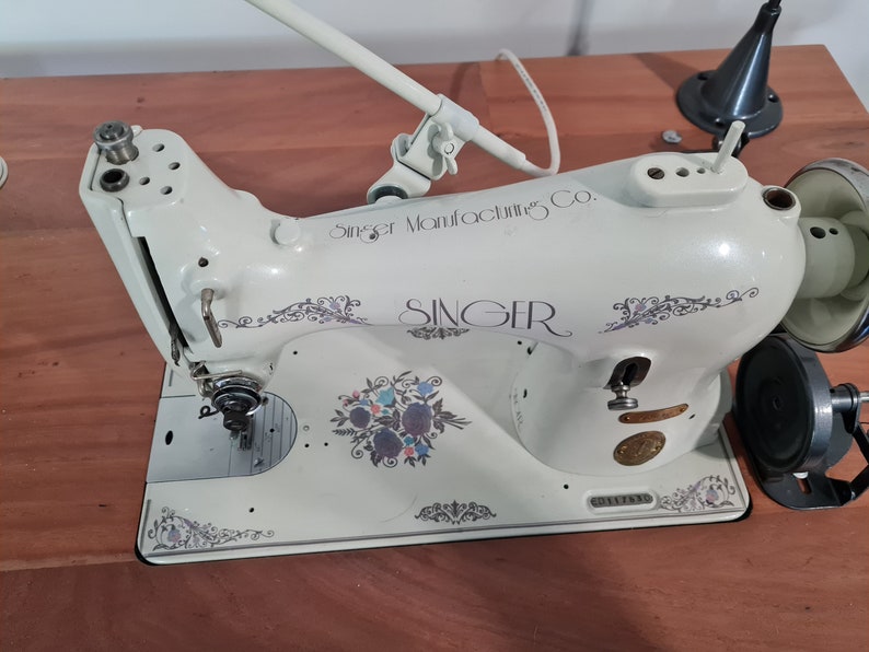 Custom Singer 95K Series Floral and Filigree Decals Industrial Sewing ...