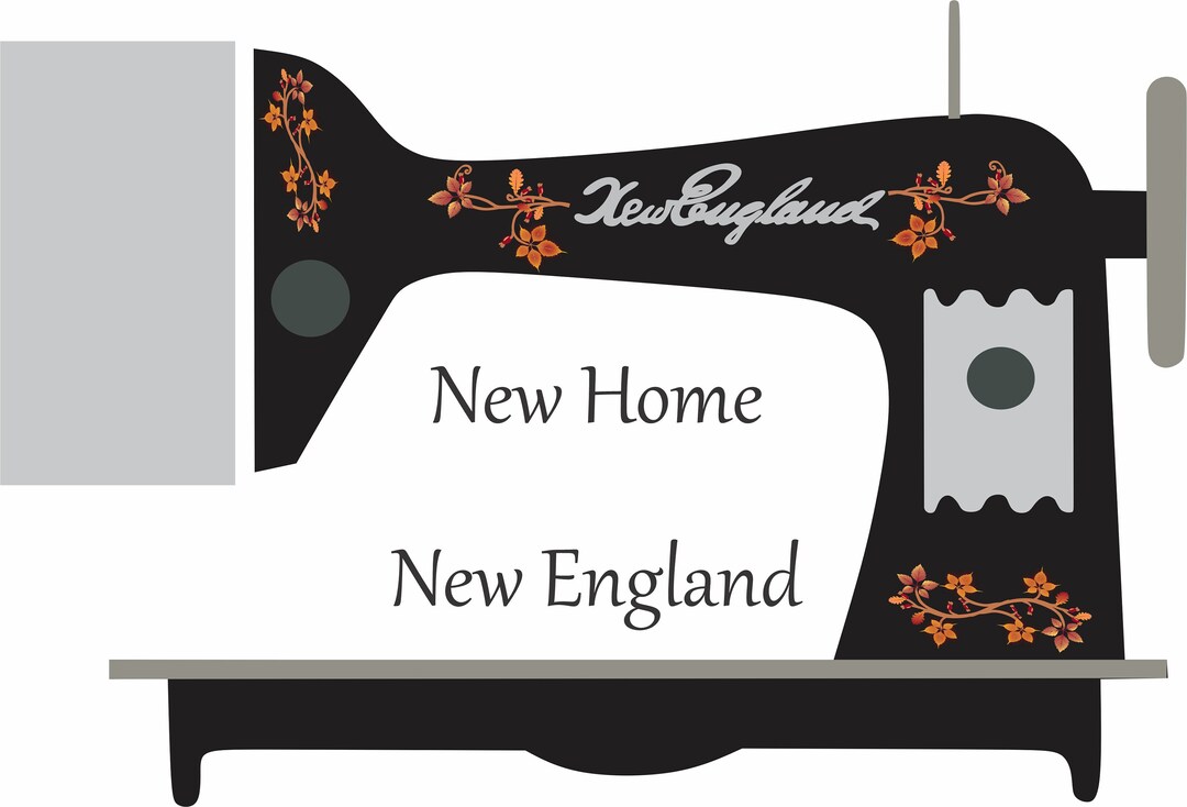 New Home New England Sewing Machine Decals - Etsy