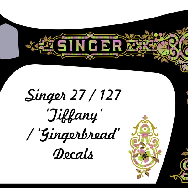 Antique Singer Sewing Machine Decals - Etsy