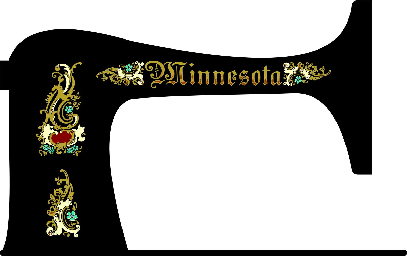 Minnesota Model A - Sewing Machine Waterslide Decals - Etsy