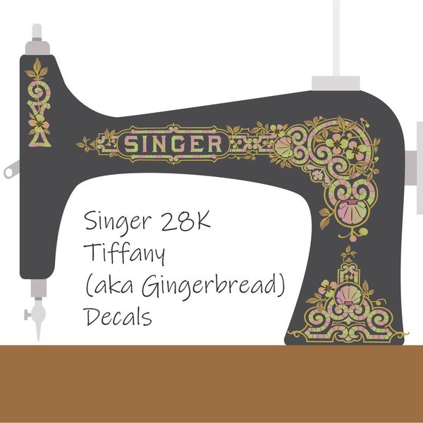 Antique Singer Sewing Machine Decals - Etsy