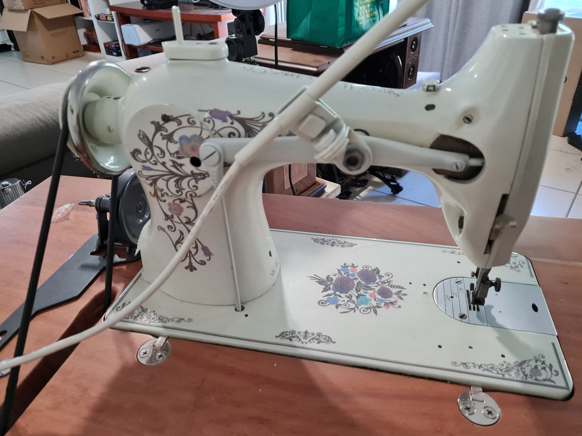 Custom Singer 95K Series Floral and Filigree Decals Industrial Sewing ...