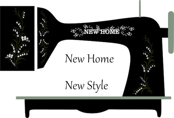 New Home New Style Sewing Machine Decals - Etsy
