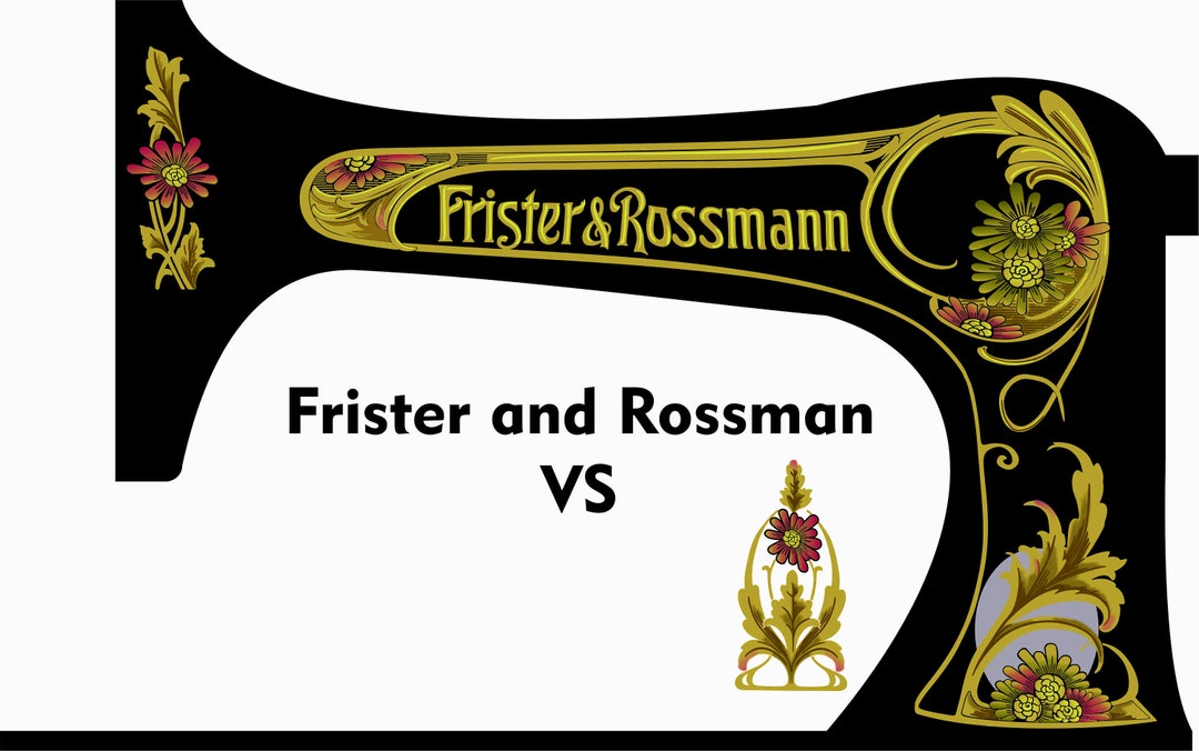 Frister and Rossman VS Sewing Machine Waterslide Decals INCLUDES ...