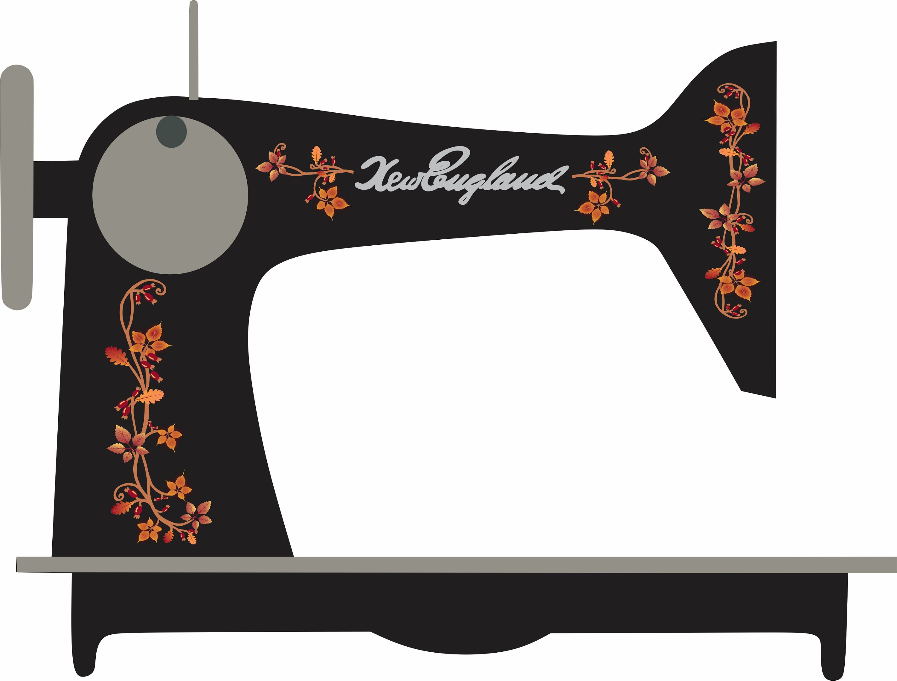 New Home New England Sewing Machine Decals - Etsy