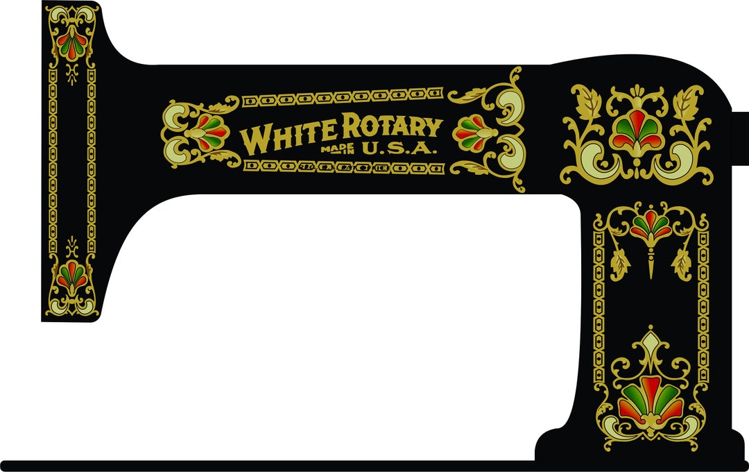 White Family Rotary Sewing Machine Waterslide Decals - Version 1 - Etsy