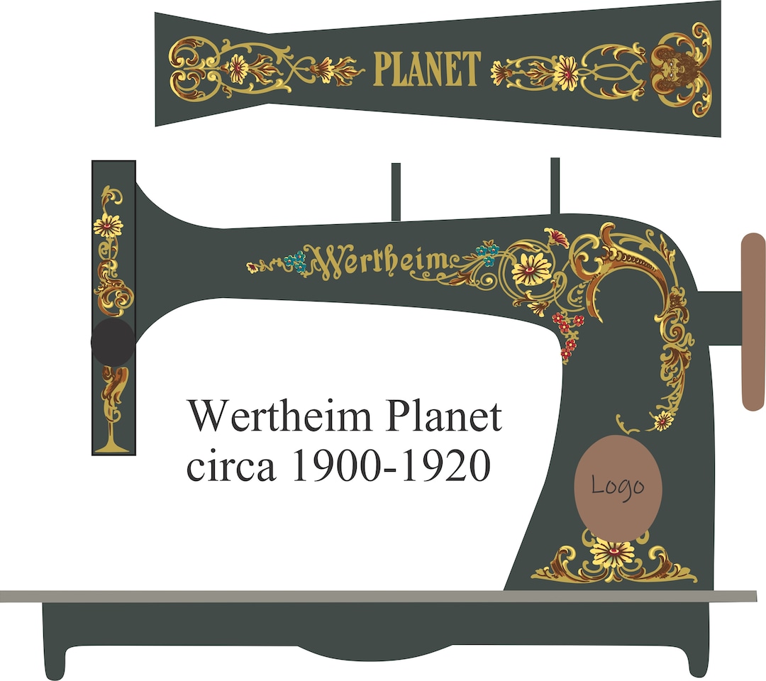 Planet Wertheim Nähmaschine Wasseraufkleber - Etsy Schweiz