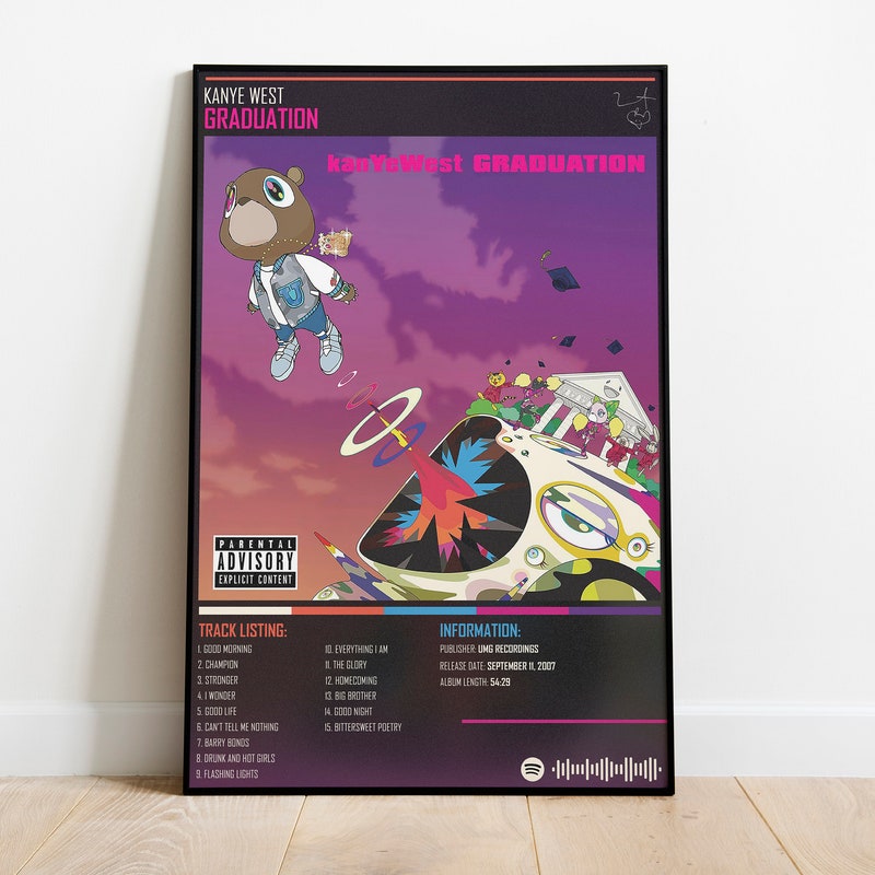 Graduation Kanye West Poster - Etsy