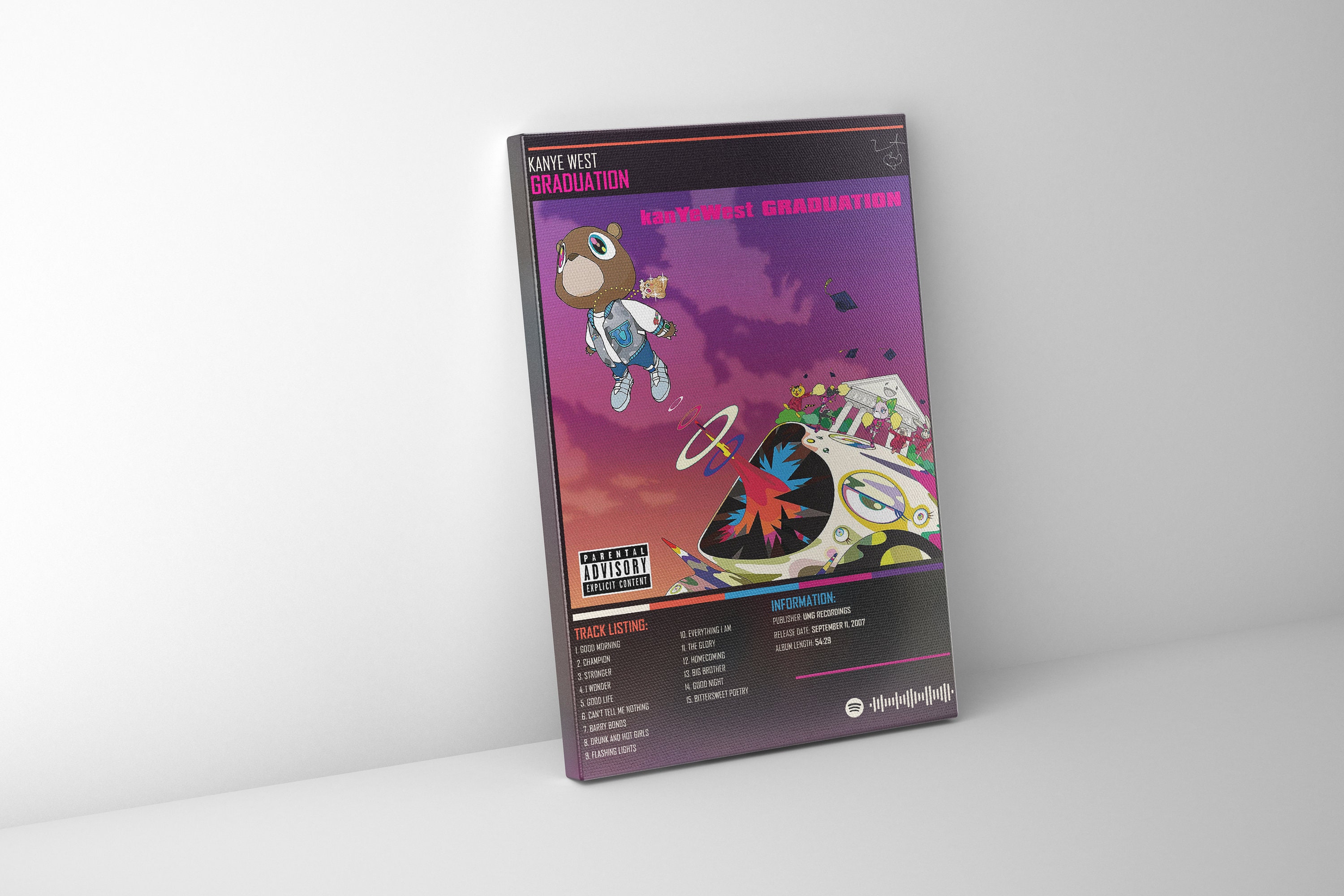 KANYE WEST Graduation Music Album Digital Print Music Print Vintage ...
