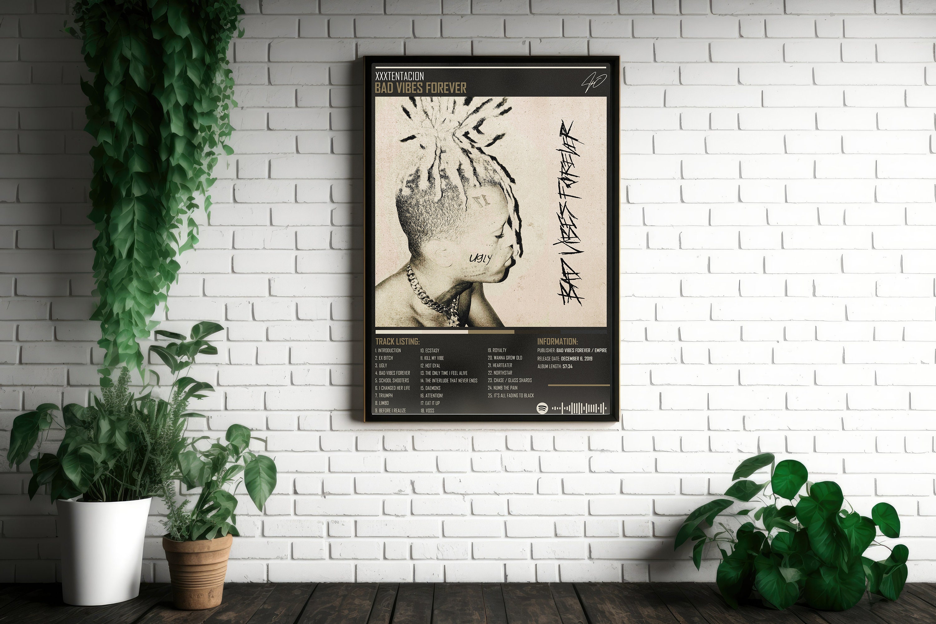 XXXTENTACION - Bad Vibes Forever Music Album - Music Print - Vintage ...