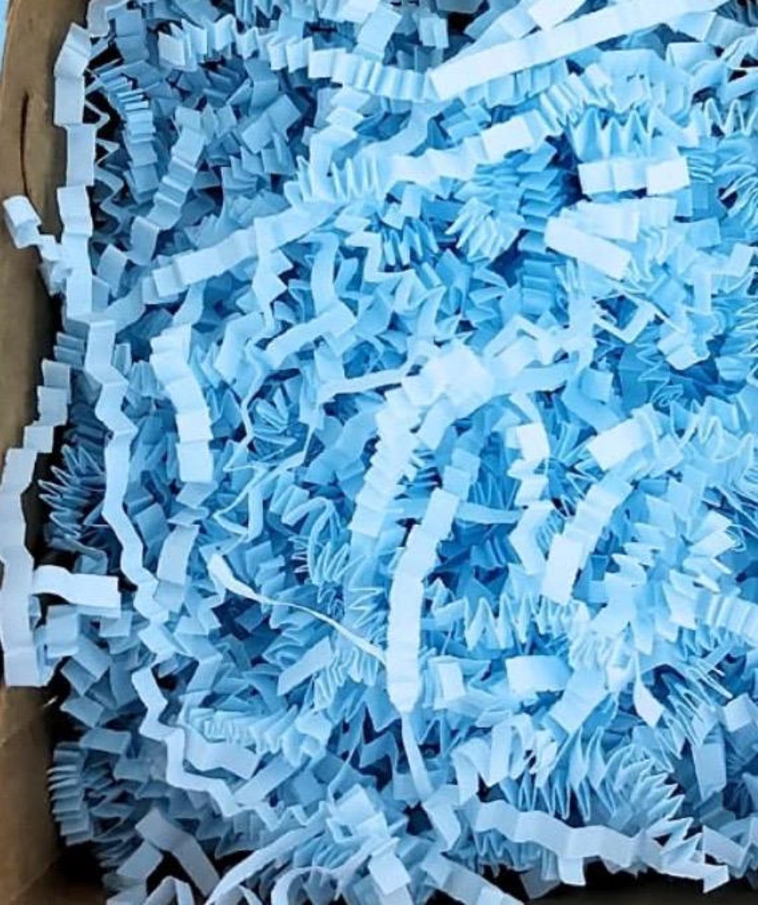 Baby Blue Pink. Crinkle Paper, Shred Filler, Zigzag Filled Paper, Can ...