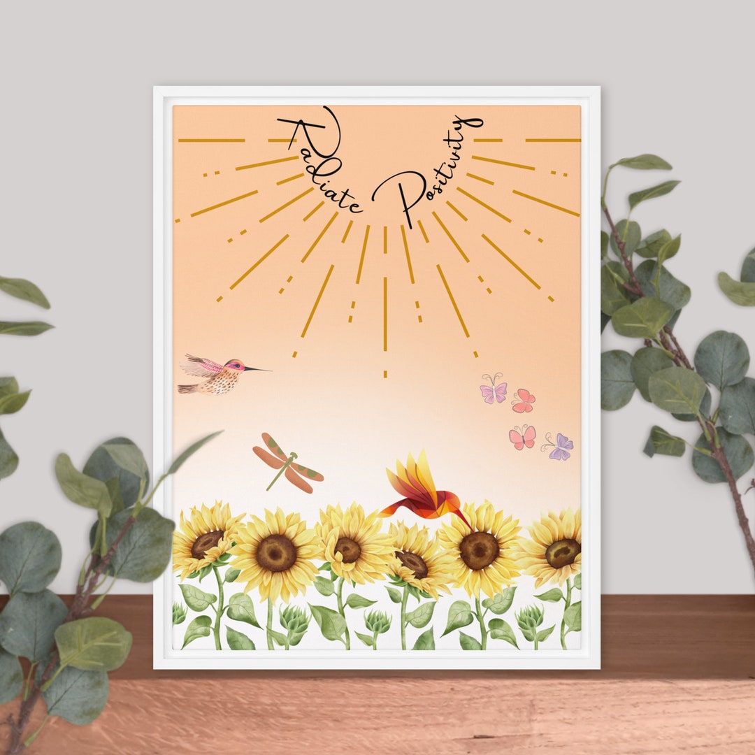 Radiate Positivity: Sunburst Words, Nature-inspired, Garden of ...