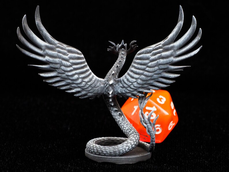 Couatl Miniature for Dungeons and Dragons or Pathfinder 6K | Etsy