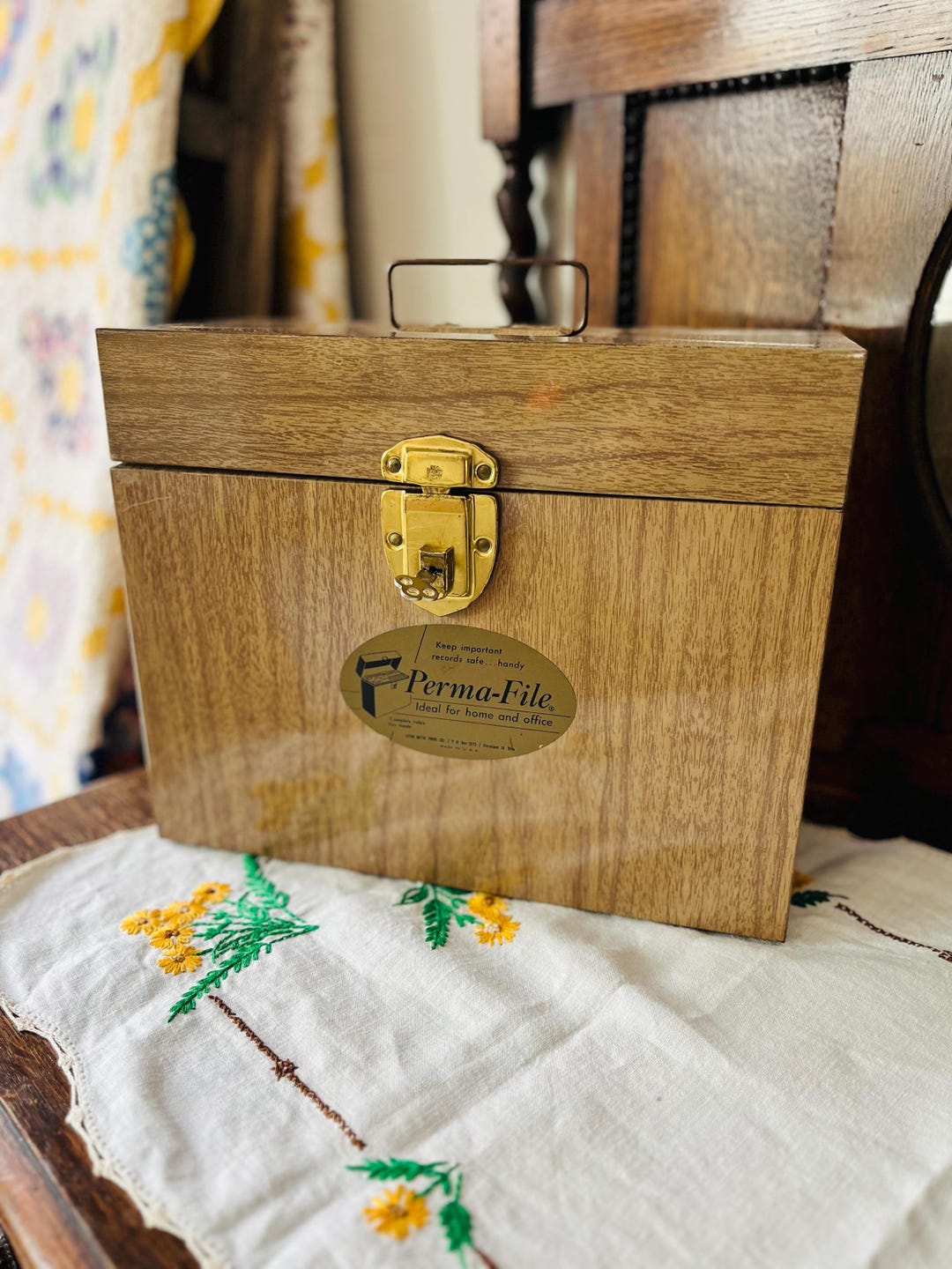 Vintage Perma File Metal File Storage Box - Etsy