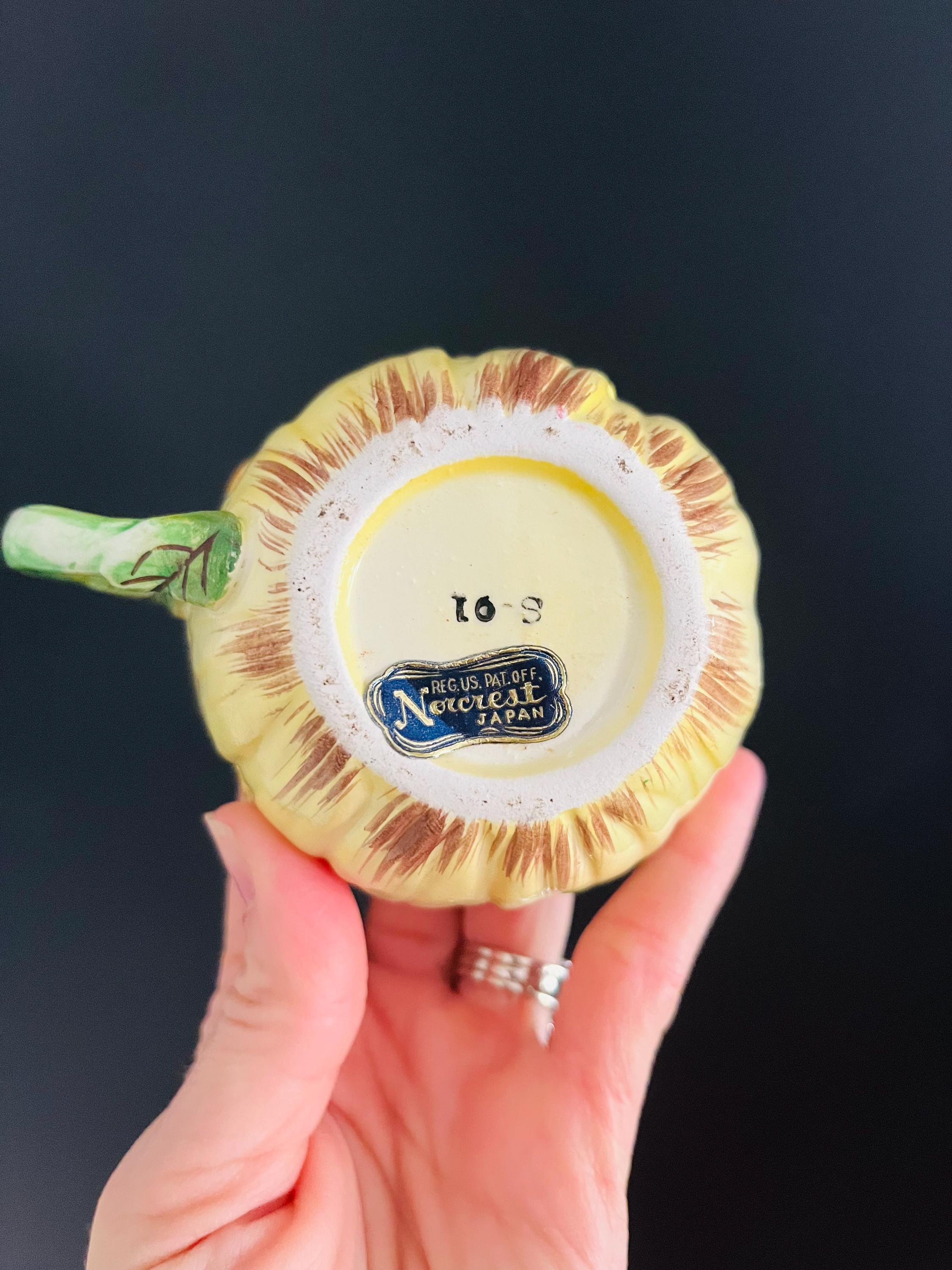 HTF Norcrest Sunflower Teacup With Original Sticker - Etsy