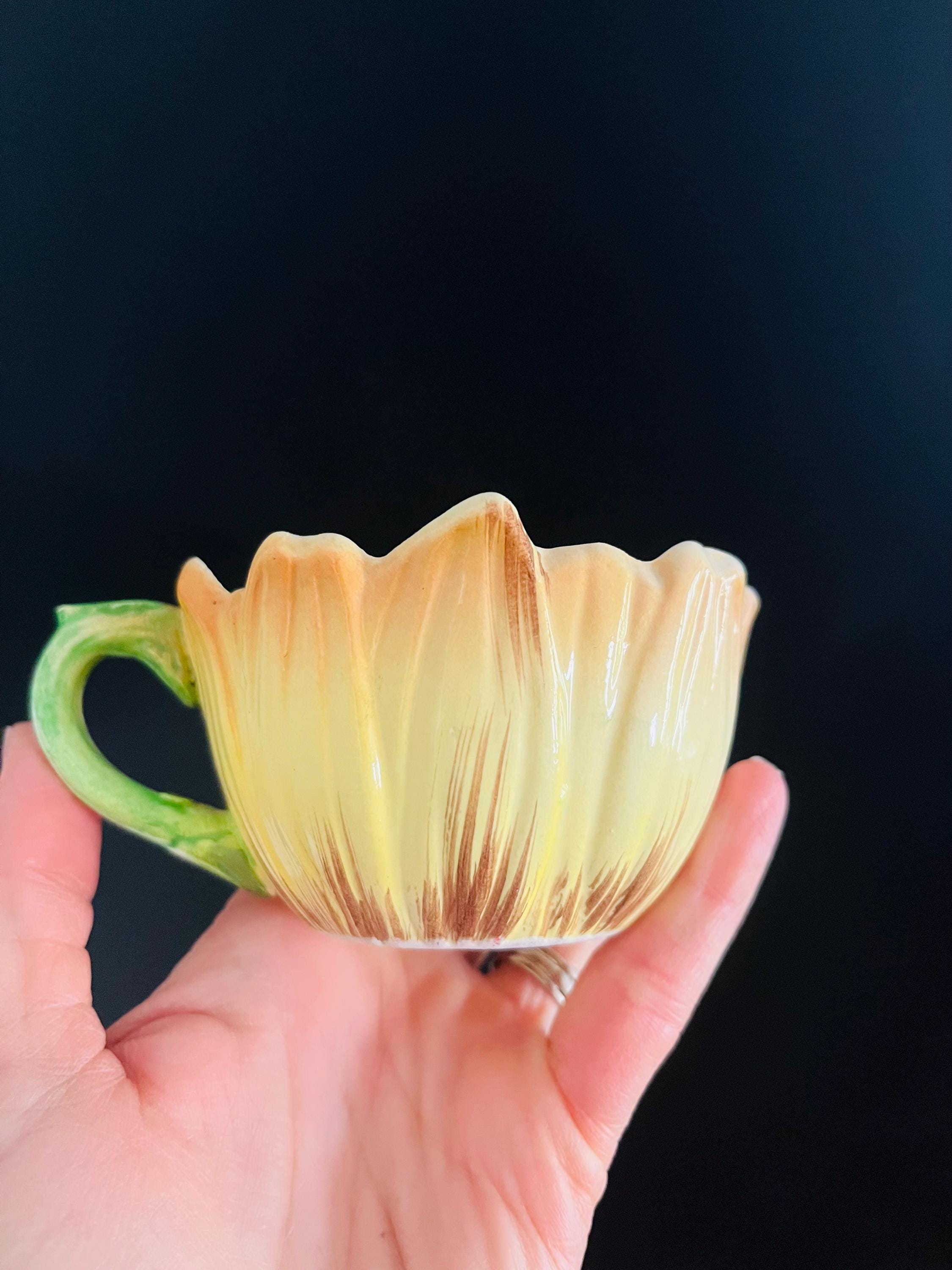 HTF Norcrest Sunflower Teacup With Original Sticker - Etsy