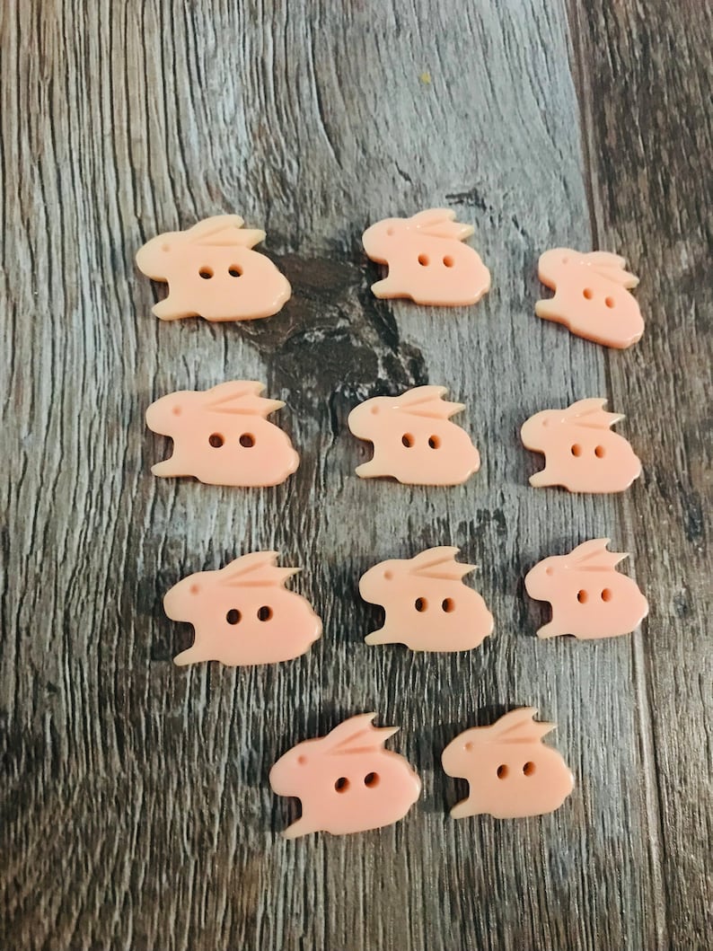 Vintage Rabbit Buttons Sewing and Sewing Notions - Etsy
